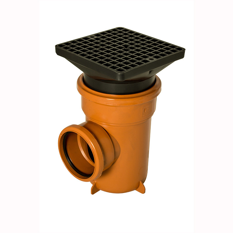 Floplast 110mm Bottle Gully - Square Grid D515 | Construction Site Supplies