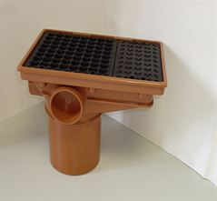 Rectangular Hopper c/w Spigot End & Grid | Construction Site Supplies